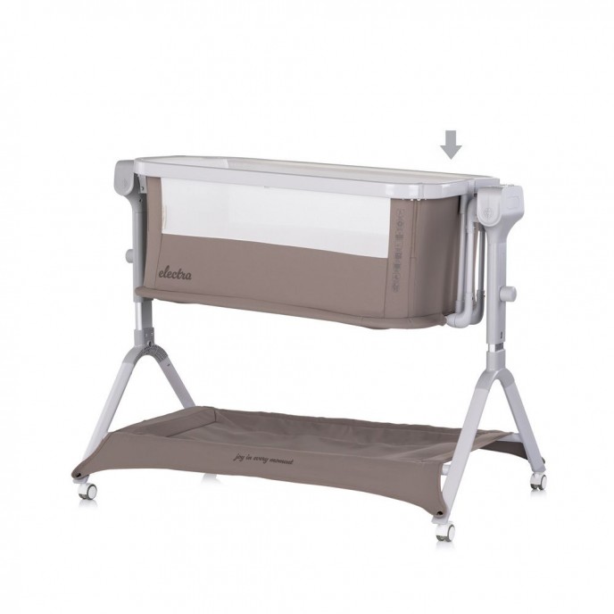 Chipolino Co-Sleeper Electric Electra Latte - Mum n Me Baby Shop Malta