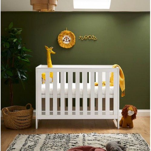 Obaby Cot Nika Mini White Wash - Mum n Me Baby Shop Malta